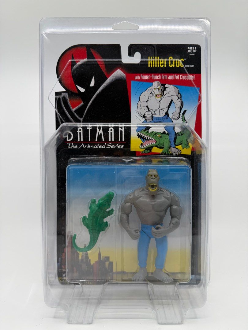 Batman The Animated Series KILLER CROC with Power-Punch Arm and Pet ...