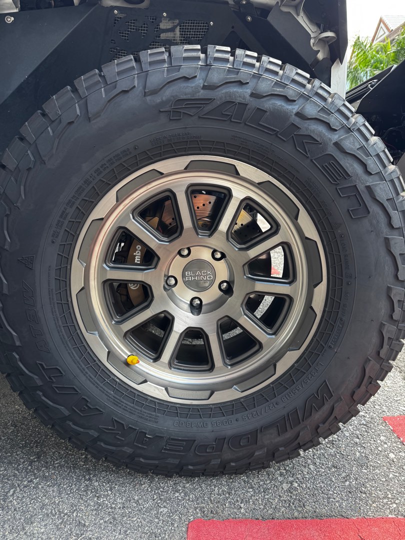 Black Rhino R18 Chase rims + Falken Wildpeak AT3W Tyres, Car ...