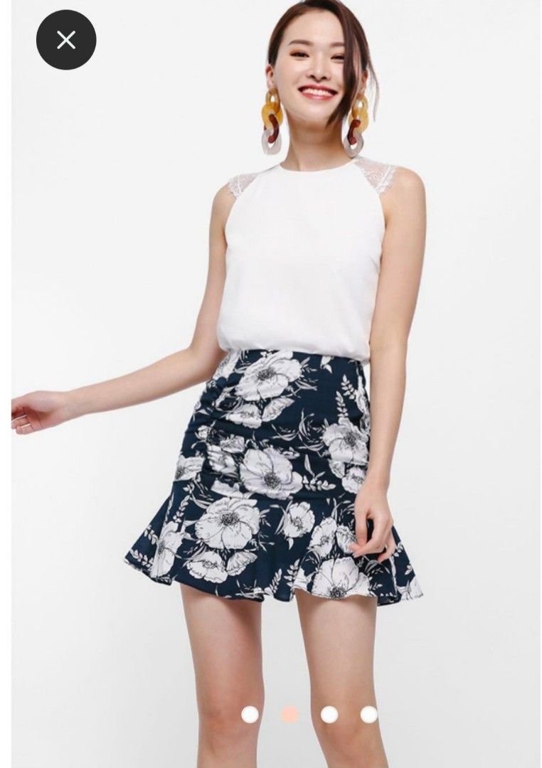 BN! LB Sora lacey top, Women's Fashion, Tops, Blouses on Carousell