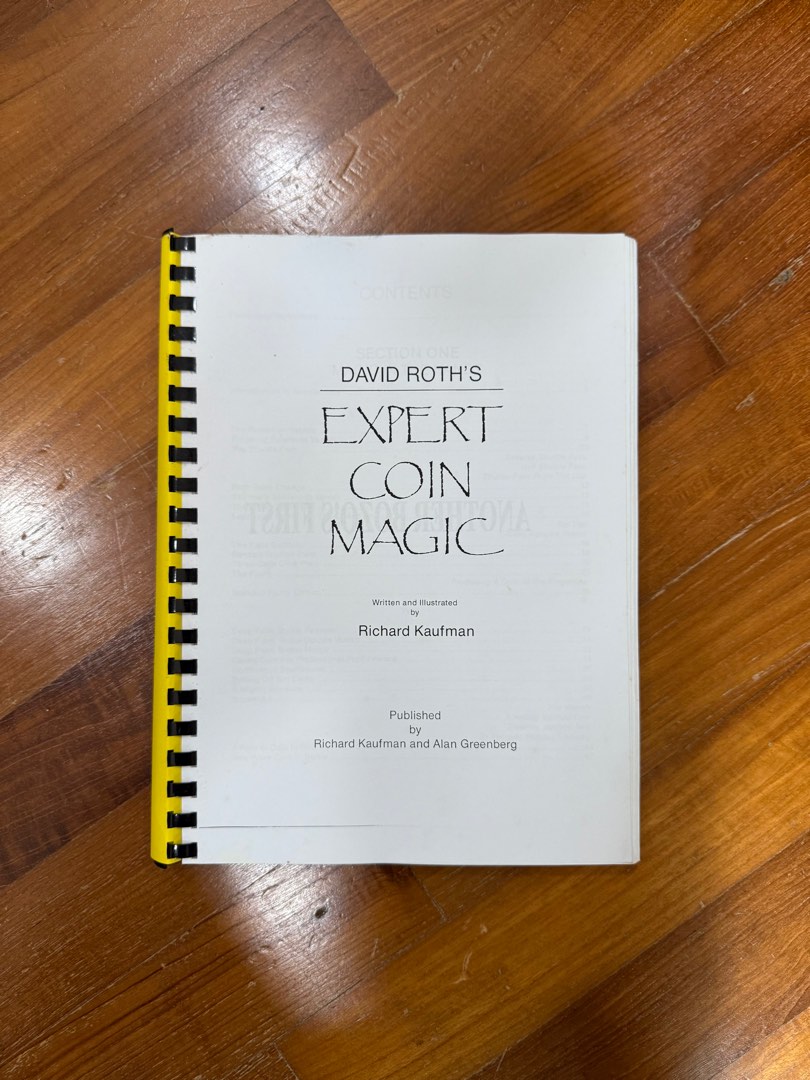 Book of magic David Roth’s expert coin magic by Richard Kaufman ...