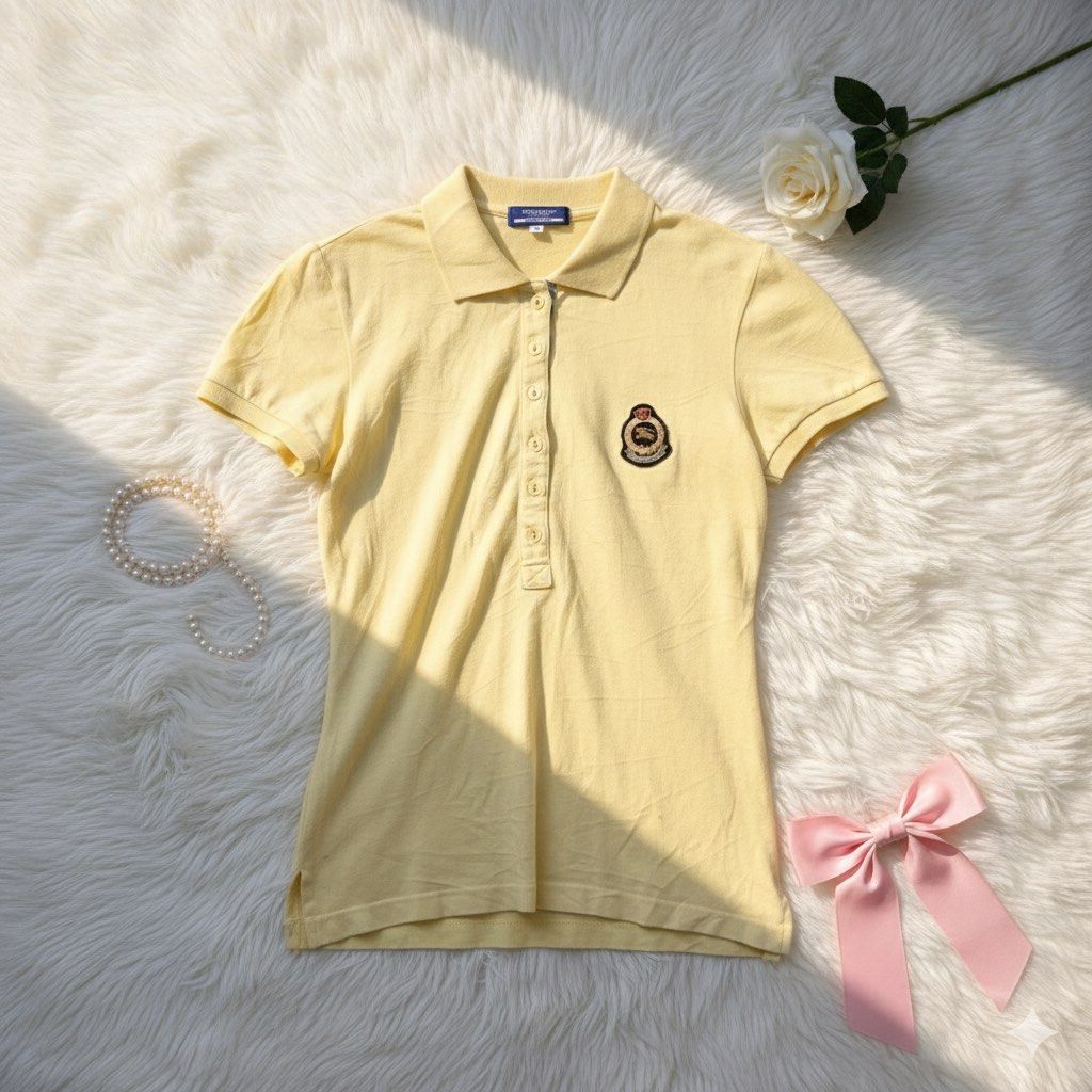 Burberry Blue Label Poloshirt, Women's Fashion, Tops, Shirts on Carousell