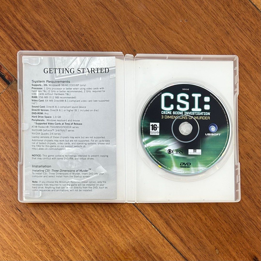 CSI: Crime Scene Investigation - 3 Dimensions of Murder, Video Gaming ...