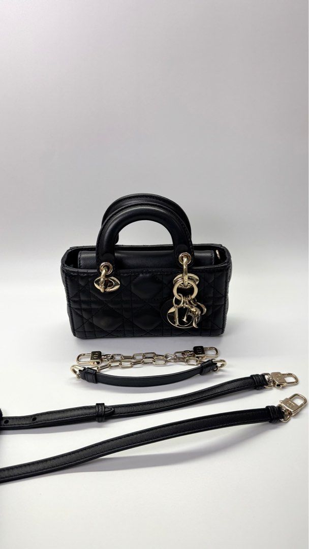 Dior | Micro Lady D-Joy Dual Strap, Luxury, Bags & Wallets on Carousell