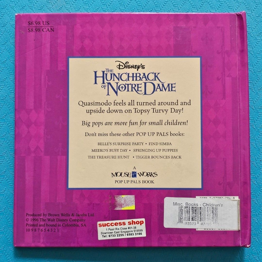 Disney's The Hunchback of Notre Dame Topsy Turvy Day! Pop Up Pals ...