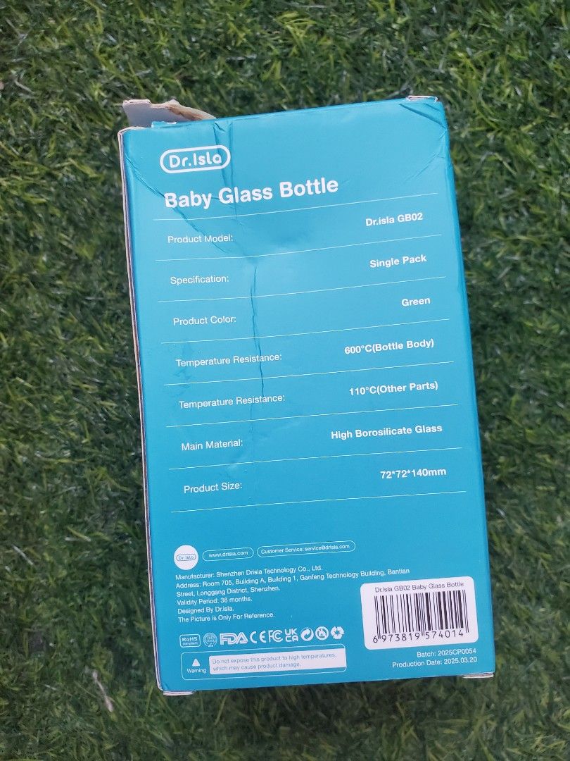 Dr Isla Baby Glass Bottle 160ml, Babies & Kids, Nursing & Feeding ...