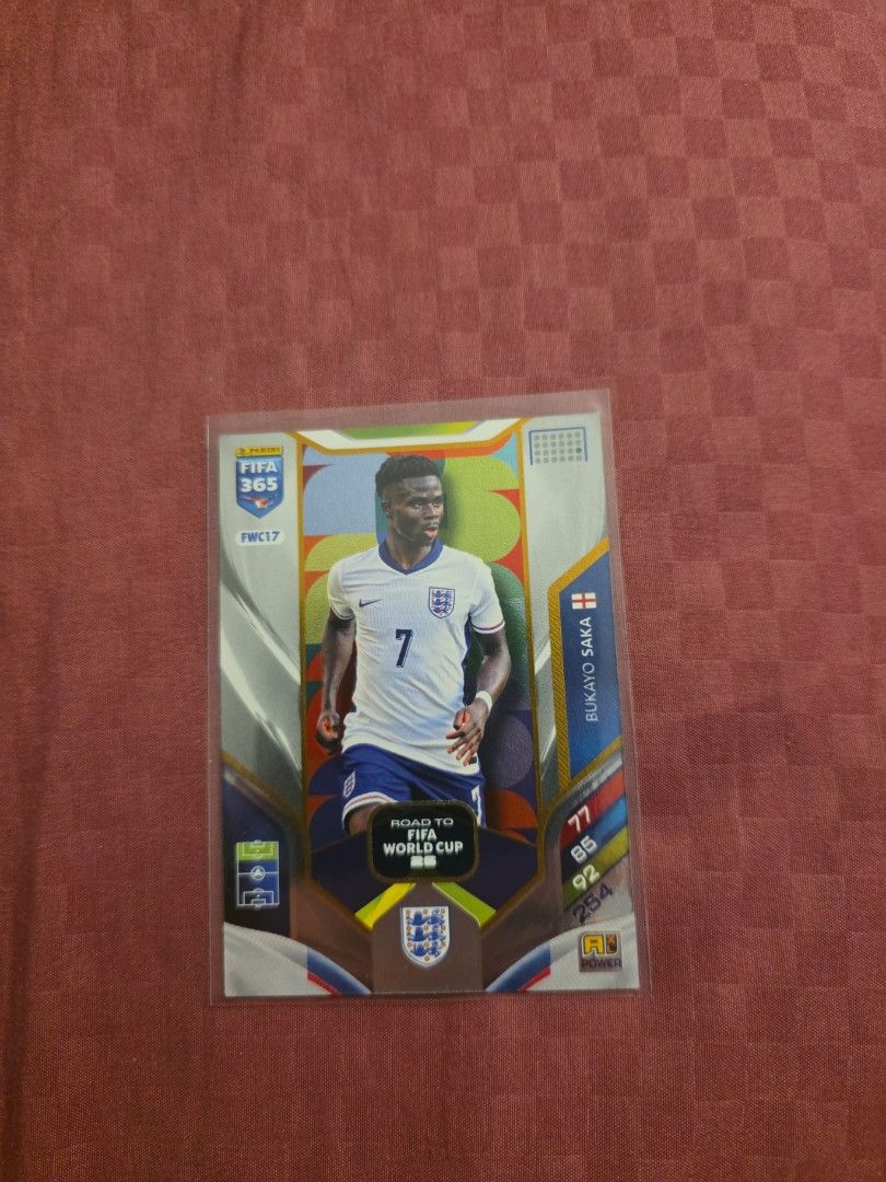 FIFA 365 Road to FIFA World Cup Bukayo Saka Card FWC17, Hobbies & Toys ...
