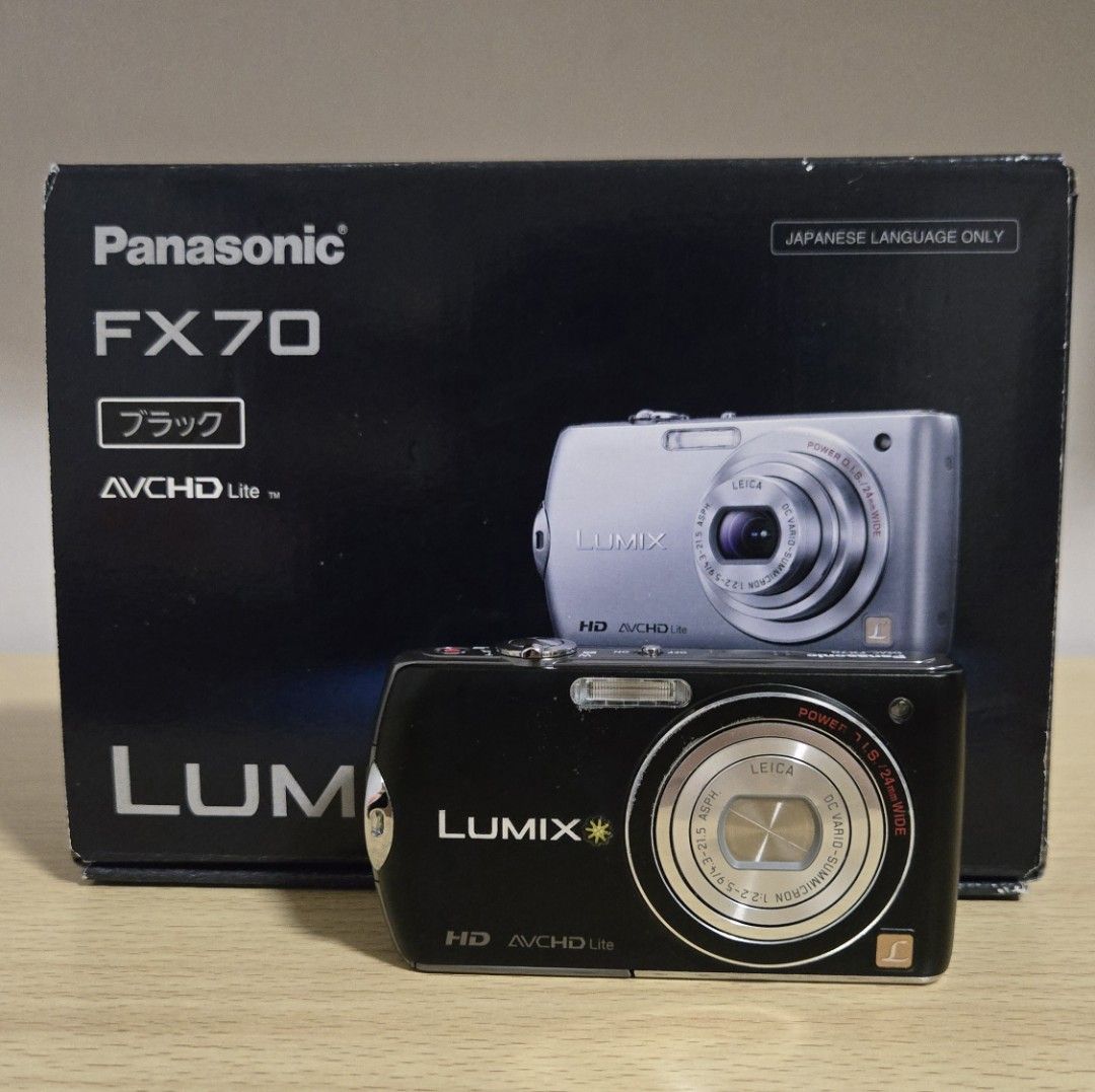 [Full Box] Lumix FX70 Black 🖤 | Digital Camera Digicam, Photography ...