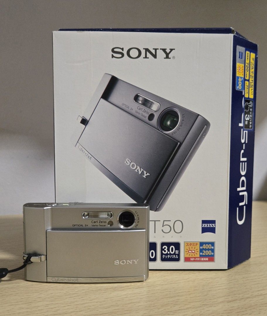 [Full Box] Sony T50 Silver 📎 | Digital Camera Digicam, Photography ...