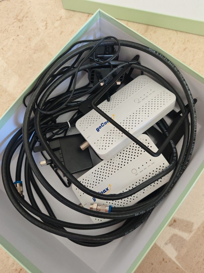 GoCoax MoCa ethernet adapter set, Computers & Tech, Parts & Accessories ...