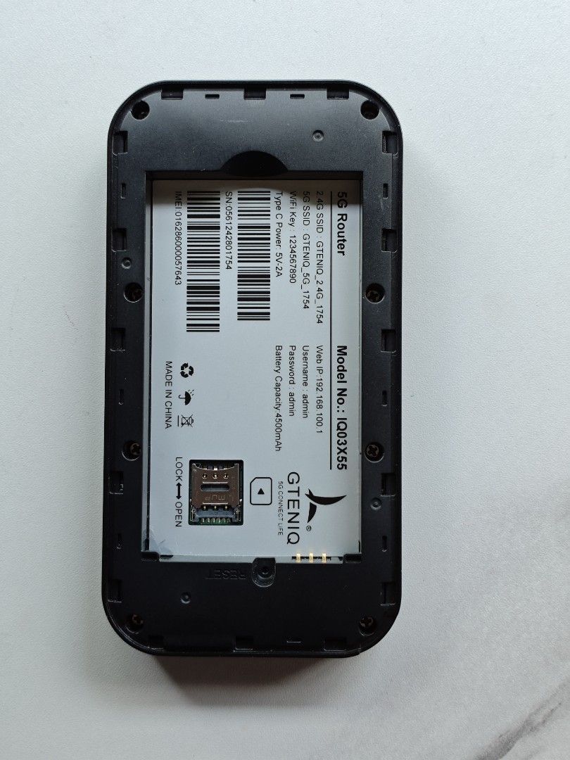 Gteniq 5G Portable Router MIFI, Computers & Tech, Parts & Accessories ...