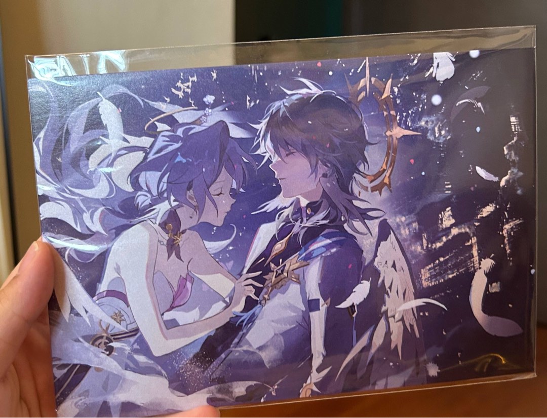 HSR Robin & Sunday Fan prints Honkai Star Rail, Hobbies & Toys ...