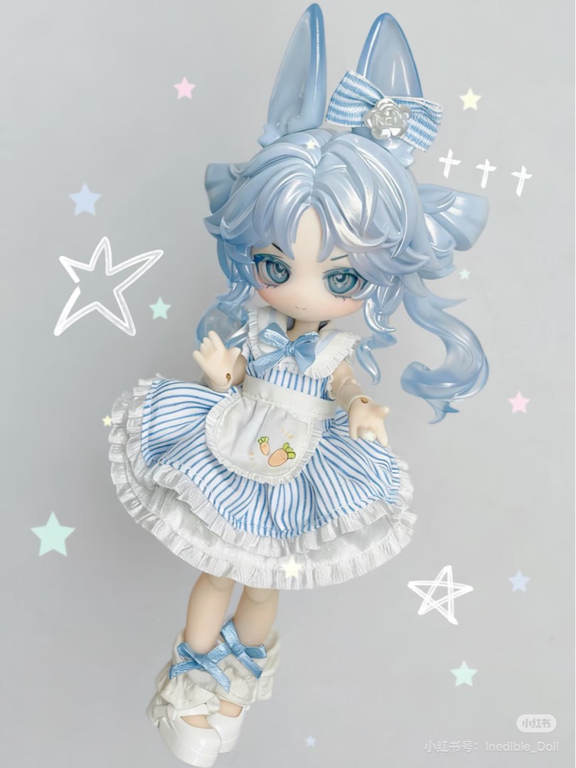 inedible doll series 1/12 bjd doll sea salt blue bunny limited edition ...