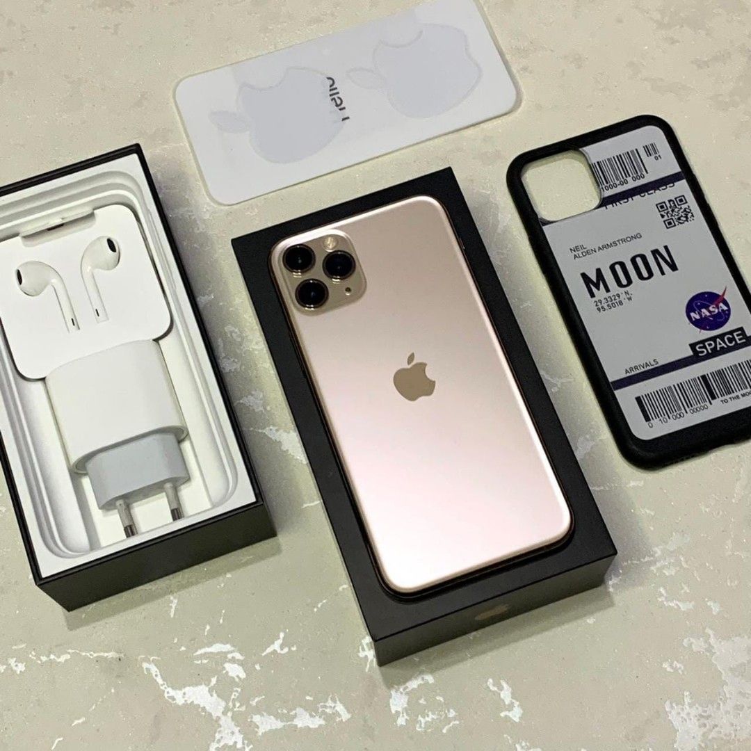 Iphone 11 Pro 256GB Gold ex ibox, Telepon Seluler & Tablet, iPhone ...