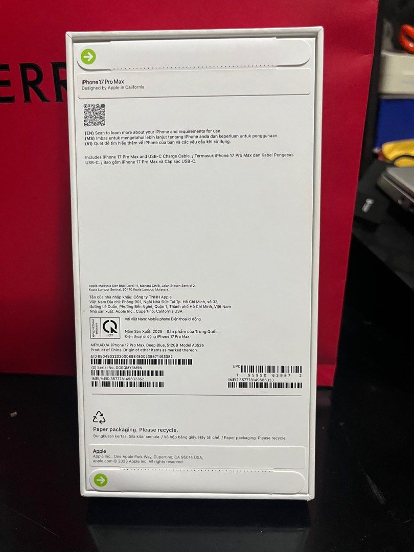 iPhone 17 Pro Max Deep Blue 512GB, Mobile Phones & Gadgets, Mobile ...