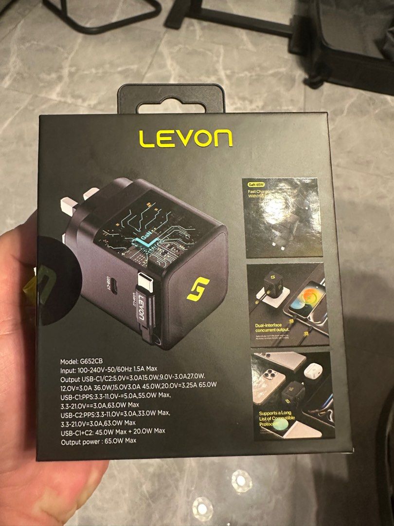 Levon (65W) Charger Dual Type C, Mobile Phones & Gadgets, Mobile ...