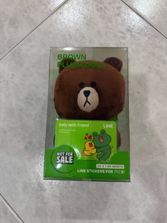 {BRAND NEW} LINE Friends Brown Bear Character Plush Doll, Hobbies ...