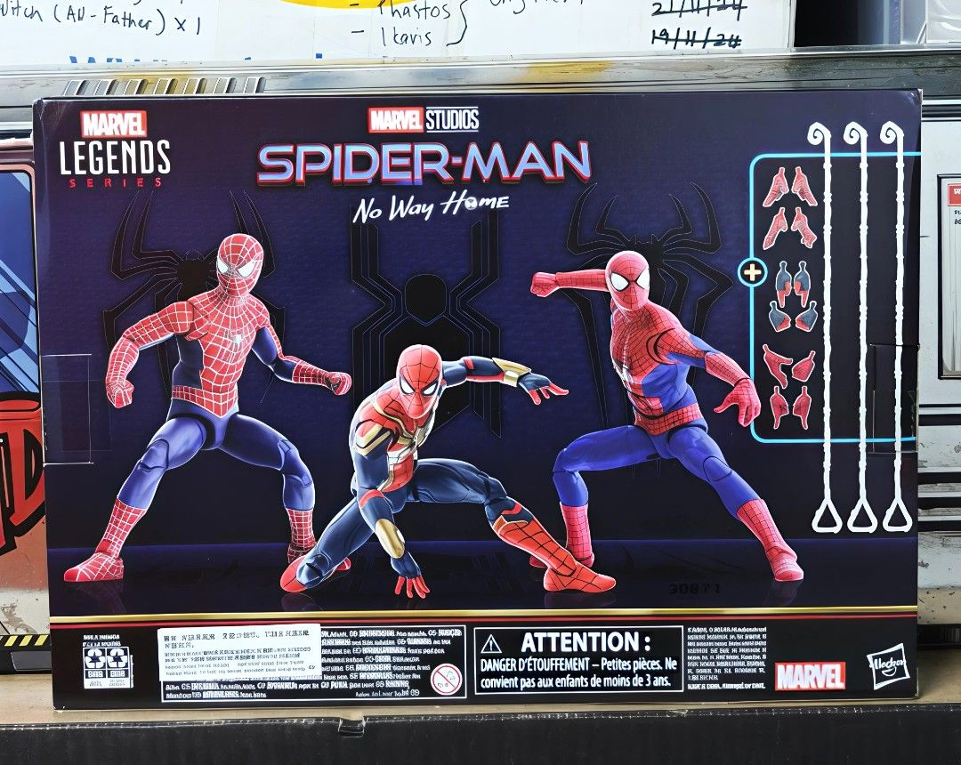 Marvel Legends Spider-Man NO WAY HOME 3-Pack, Hobbies & Toys, Toys ...