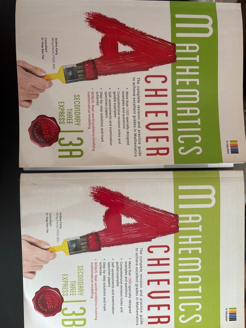 Mathematics Achiever Textbook Secondary 3A & 3B, Hobbies & Toys, Books ...