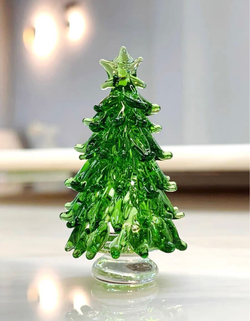 Mini Crystal Christmas Tree, Furniture & Home Living, Home Decor ...