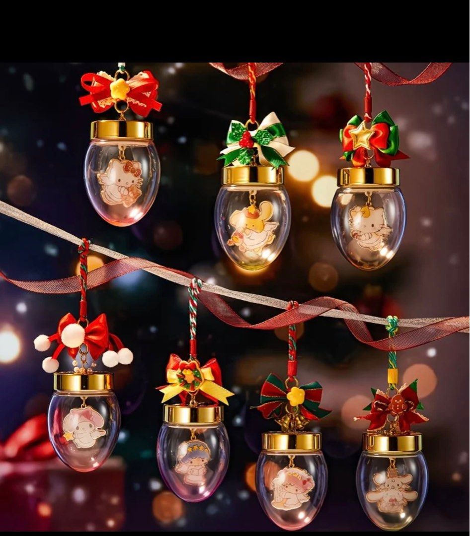 Miniso Sanrio character light emitting box pendant blind box, Hobbies ...