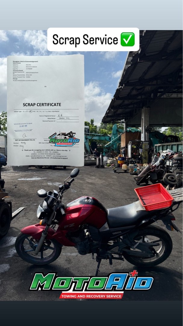 Motorcycle Scrap Services, Motorcycles, Motorcycle Accessories on Carousell