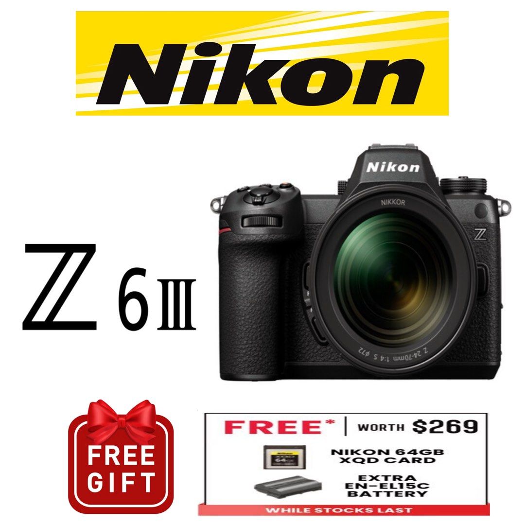 Nikon Z6 III Body | 24-70mm Lens Kit | 24-120mm Lens Kit | 24-200mm ...