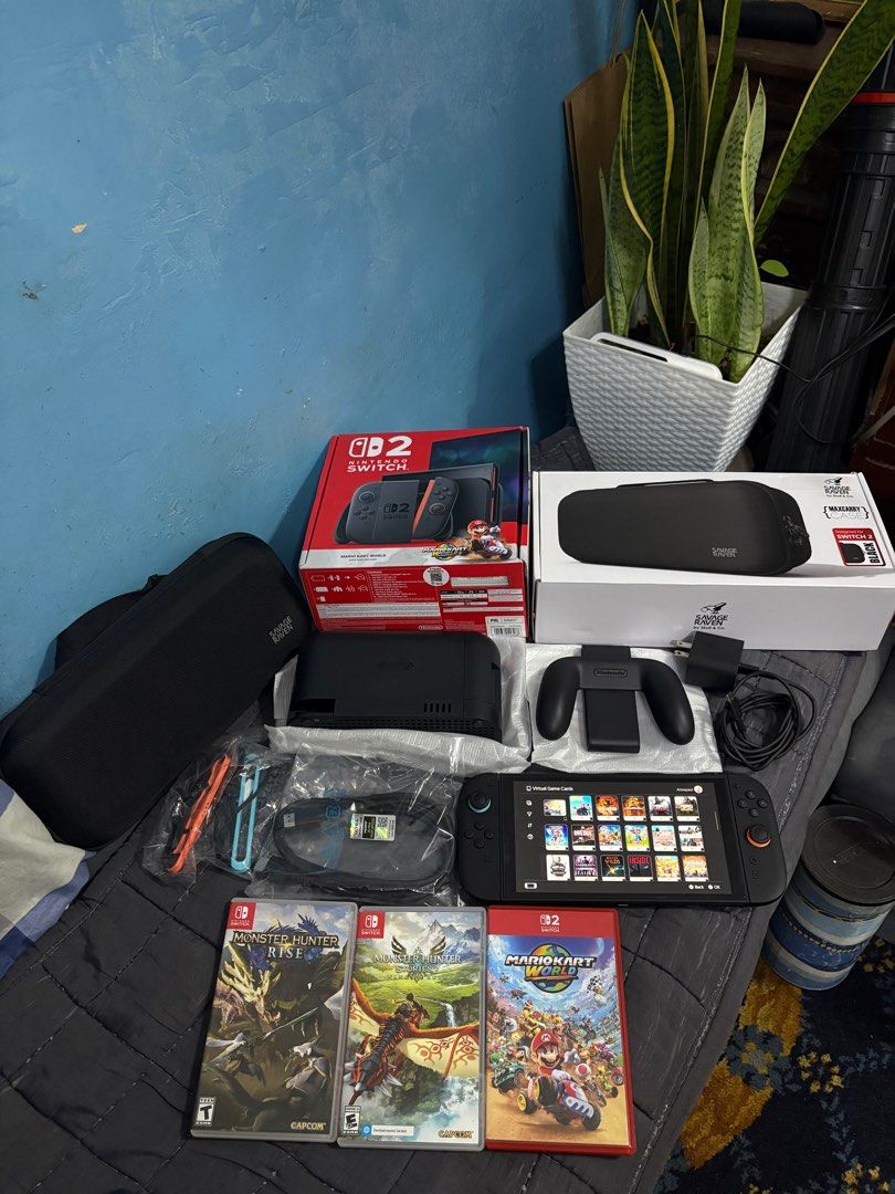 Nintendo Switch 2 Mario Kart World Bundle with 2 Physical & 90 Digital ...