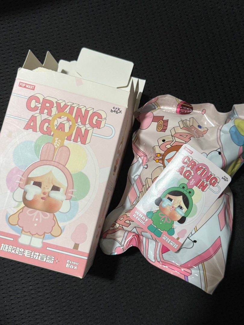 popmart crying again plush [frog], Hobbies & Toys, Toys & Games on ...