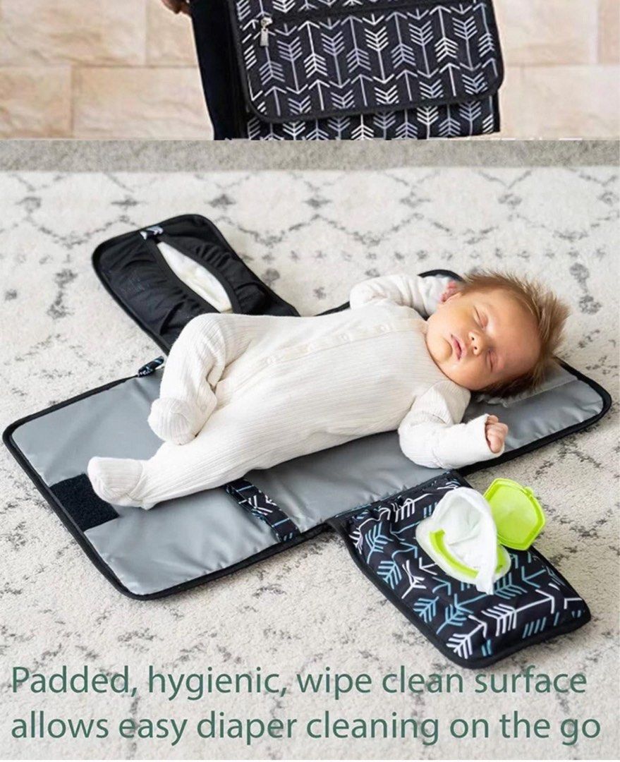 Portable Diaper Changing Pad with Storage, Babies & Kids, Bathing ...
