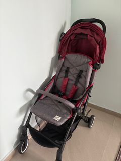 Prego Red Stroller, Babies & Kids, Going Out, Strollers on Carousell