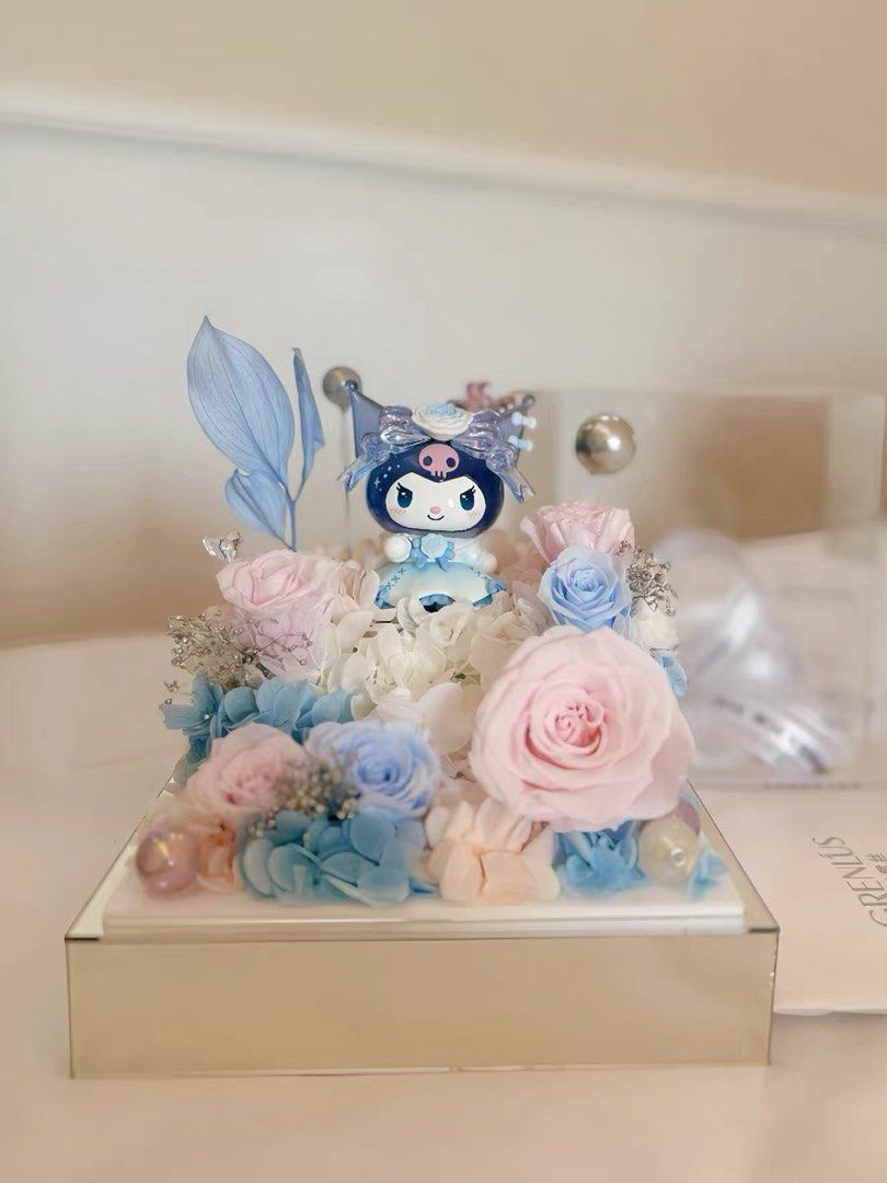 🚗FREE DELIVERY‼️🌸Custom SANRIO series Kuromi, with Eternal preserved ...