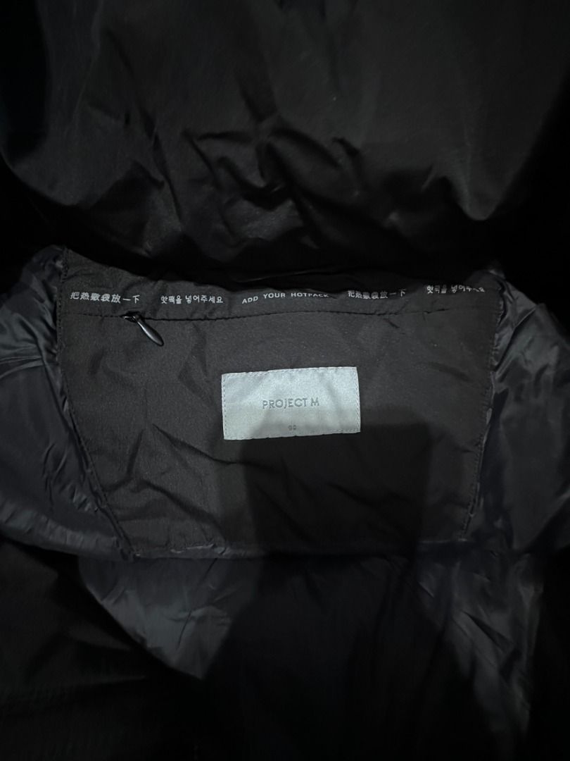 韓國品牌PROJECT M 羽絨外套 黑色, 她的時尚, 外套、夾克、大衣在旋轉拍賣