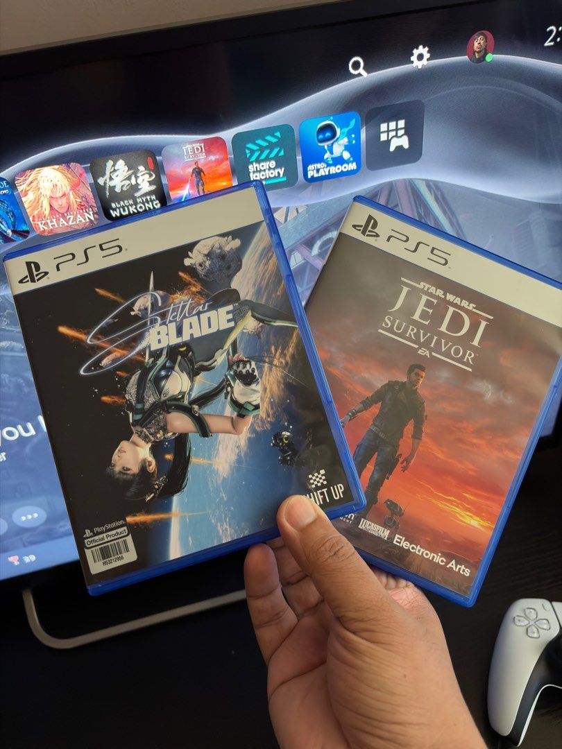 PS5 Stellar Blade and Star Wars Jedi Survivor, Video Gaming, Video ...