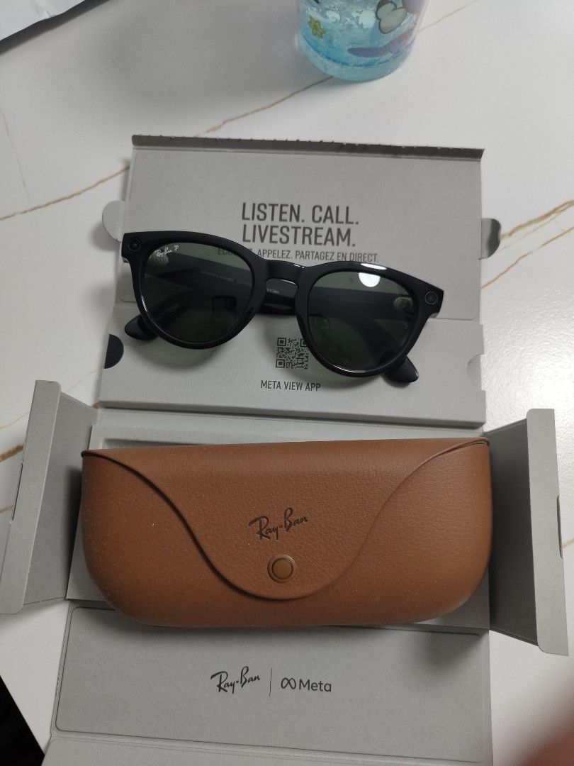 Ray-Ban Meta Headliner Sunglasses - Black, Men's Fashion, Watches ...