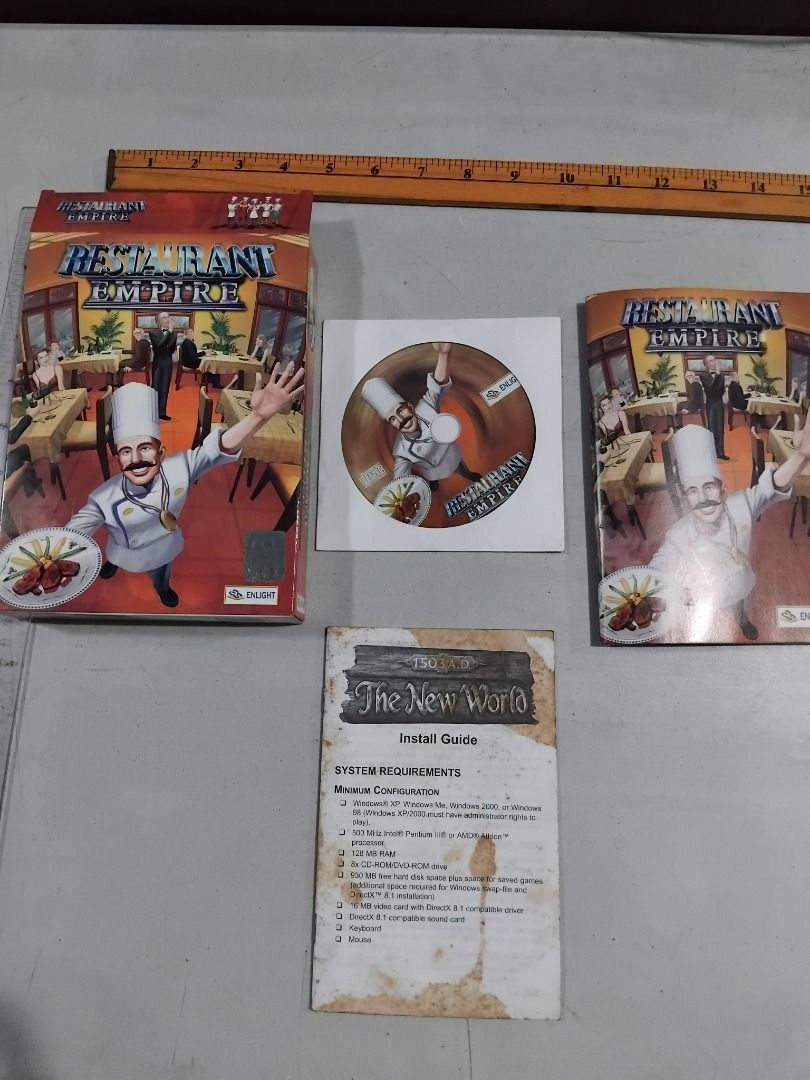 Restaurant Empire PC Game - PC CD-Rom by Enlight Vintage Computer Game ...