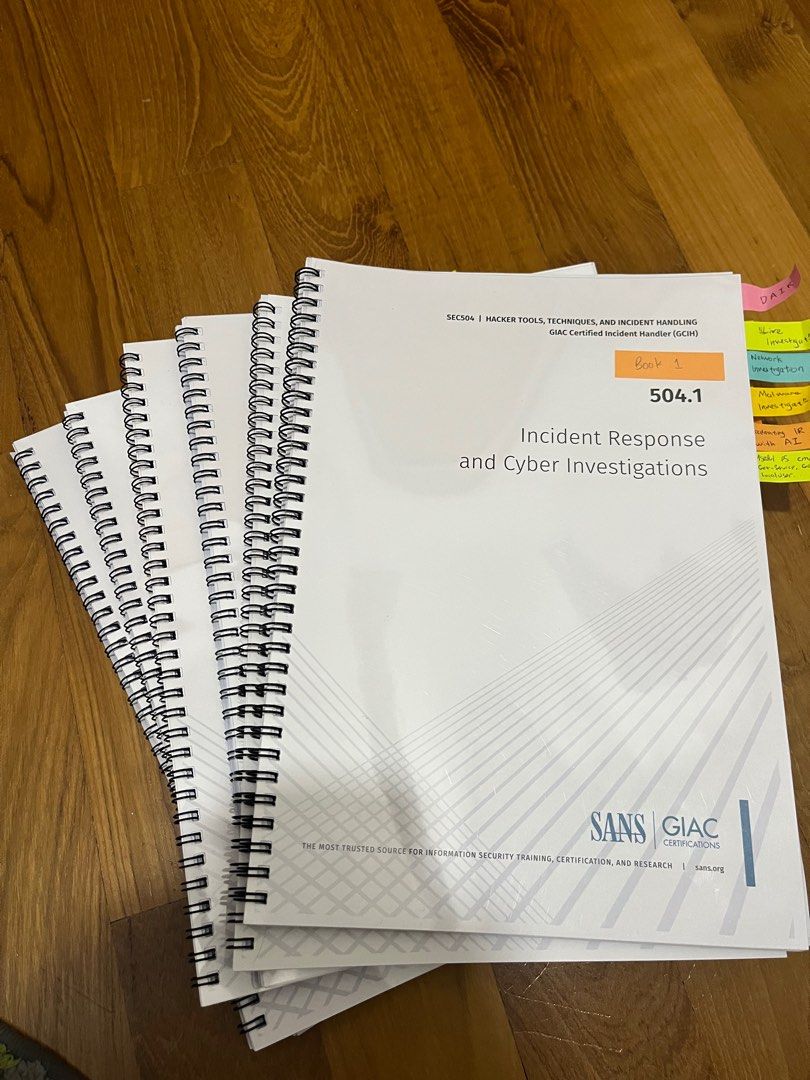 SANS Textbooks SEC504 (GCIH) - LATEST NOV 2025 EDITION, Hobbies & Toys ...