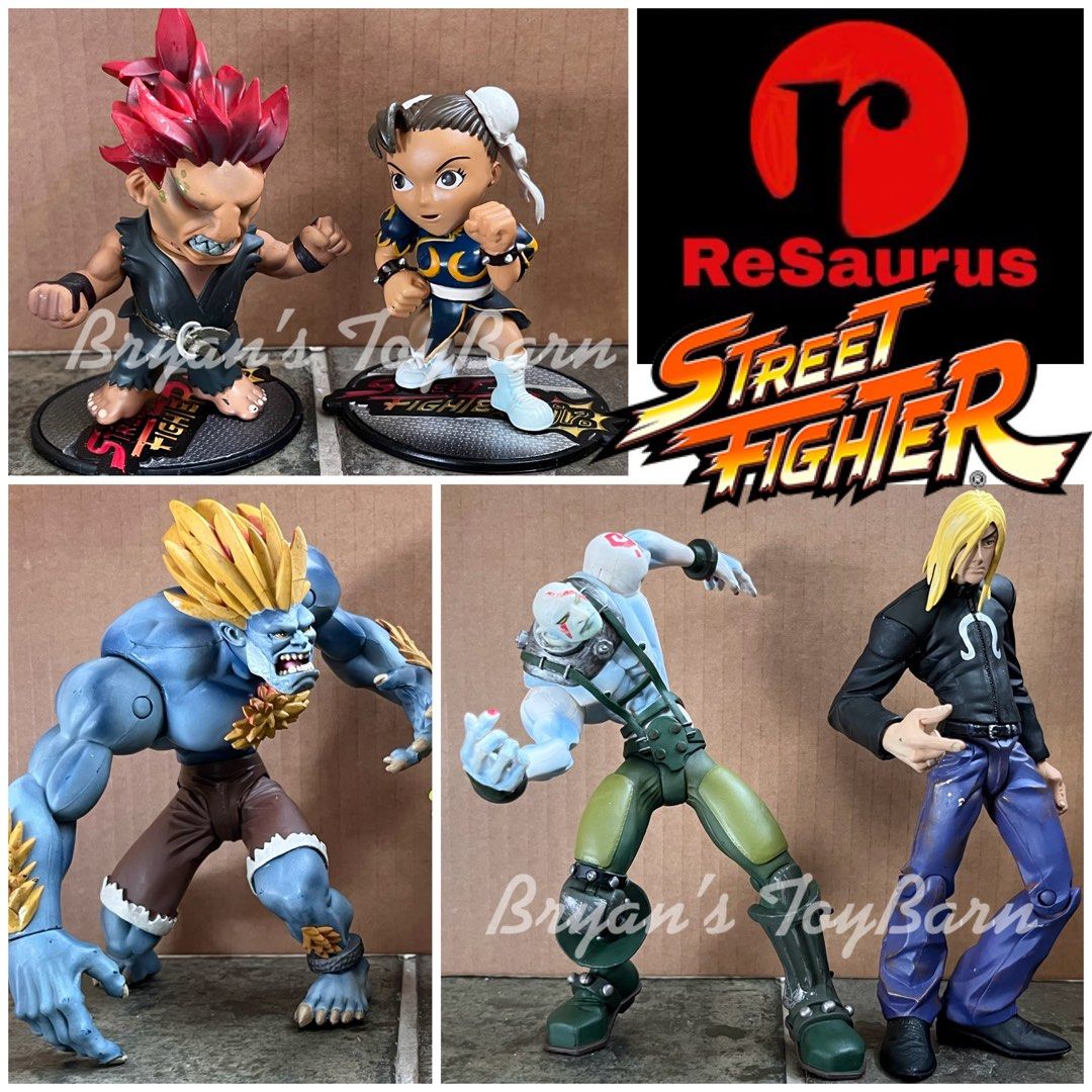 Street Fighter Remy, Necro, Blanka, Akuma & Chun Li Vintage Action ...