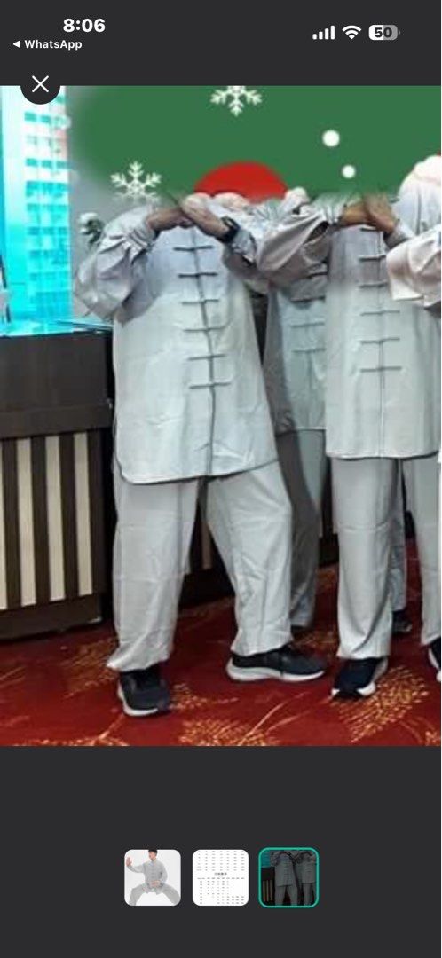 Tai Chi Uniform - Grey - Ip man, Men's Fashion, Tops & Sets, Sets ...