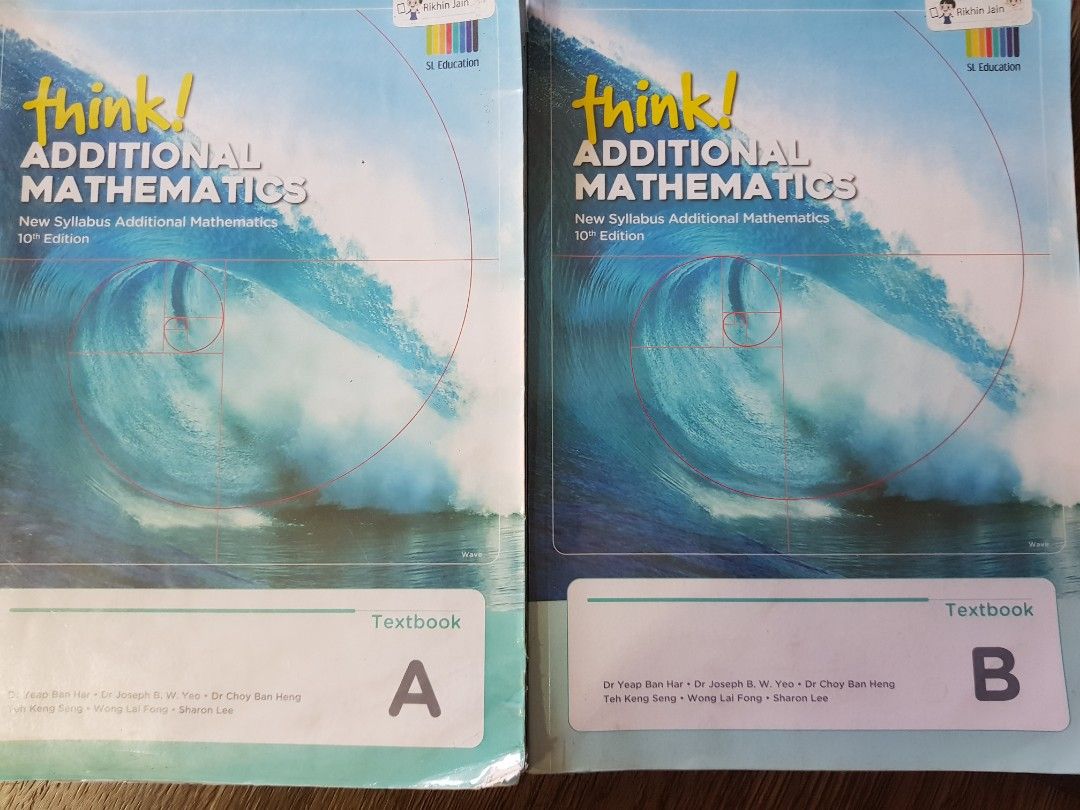 Think! Additional Mathematics Textbook (A & B), Hobbies & Toys, Books ...