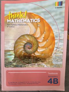 Think! Mathematics Normal (Academic) Secondary 4B Textbook, Hobbies ...