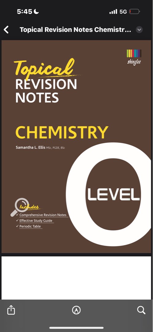Topical Revision Notes Chemistry O Level, Hobbies & Toys, Books ...