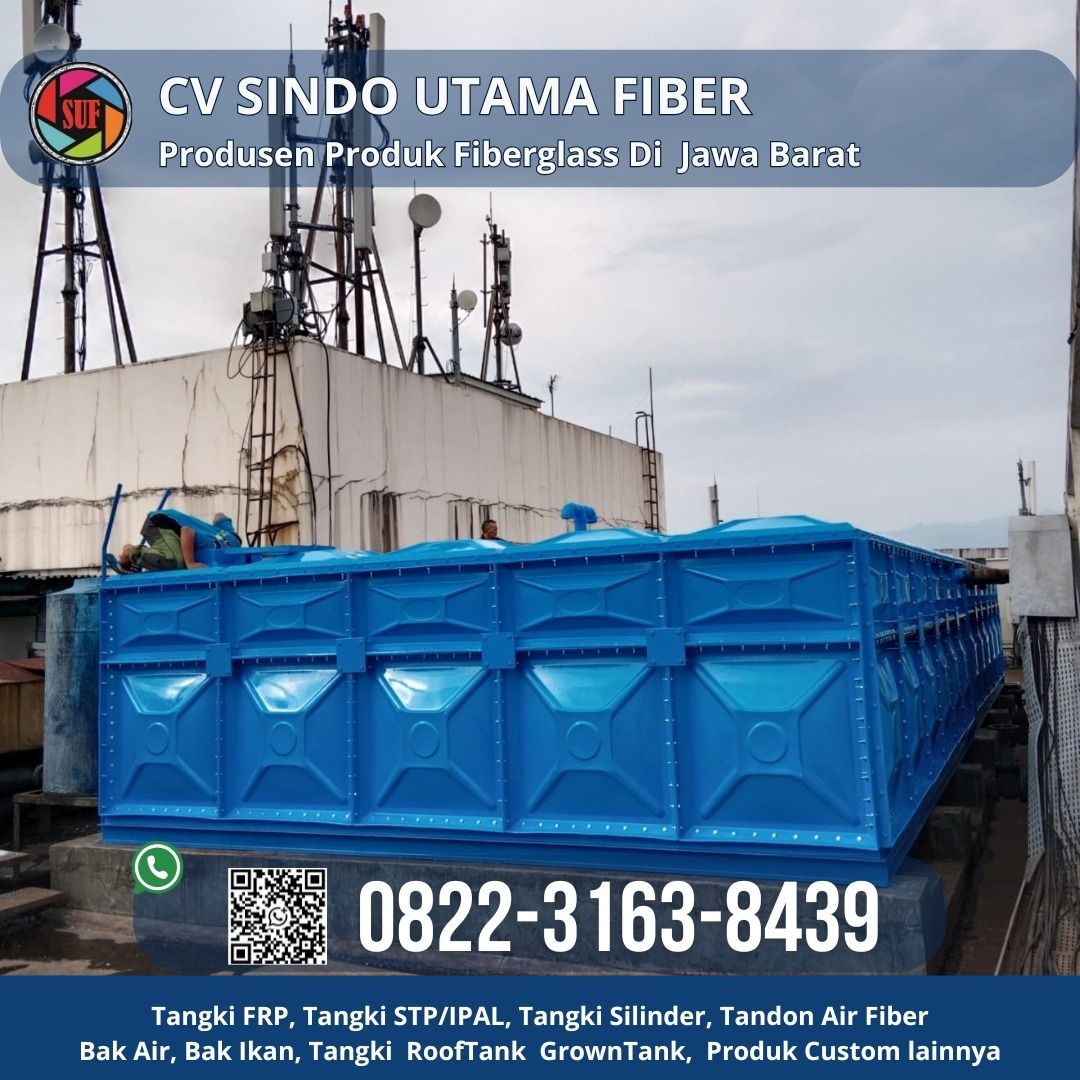 Wa: 0822-3163-8439, Tangki Fiberglass Kapasitas Besar Pemasangan Cepat ...