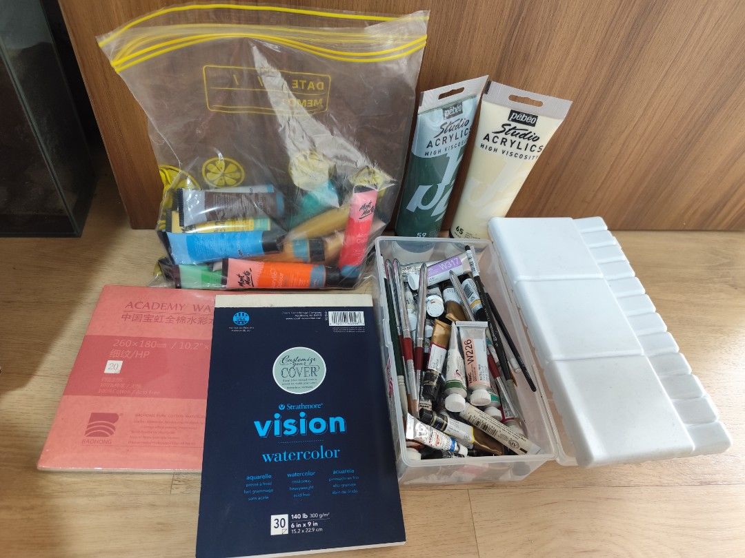 Watercolour & Acrylic Paint Supplies, Hobbies & Toys, Stationery ...