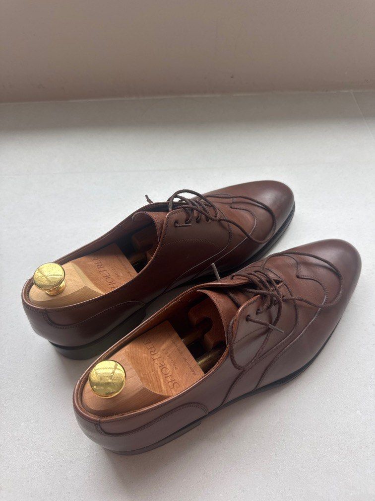 Yanko Full Grain Brown leather dress shoes (Goodyear welted), Men's ...