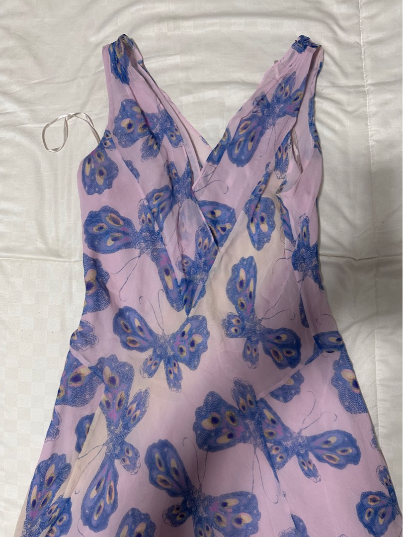 NEW YEARS SALES 🤯 DIANE VON FURSTENBERG BUTTERFLY PRINT SILK DRESS ...