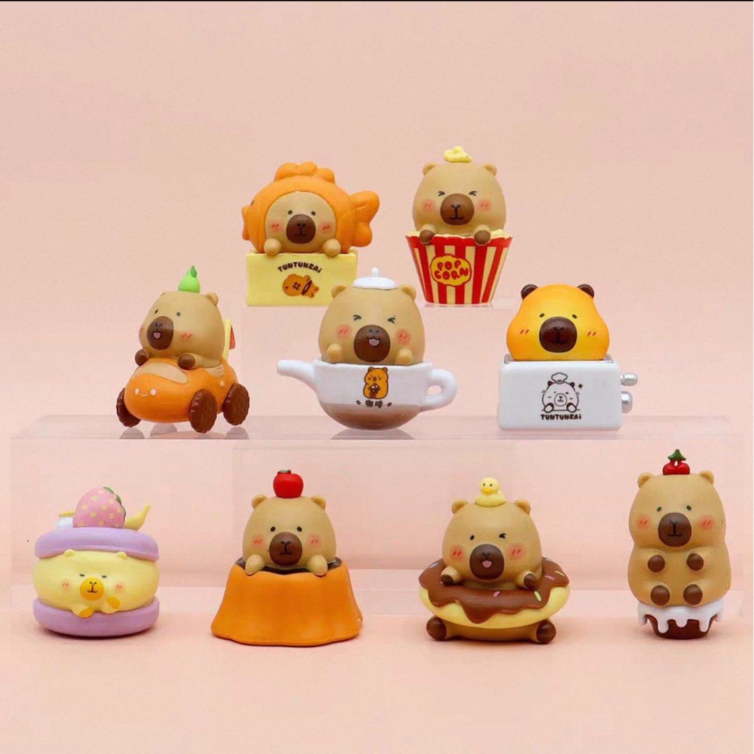 Yummy Capybara Bakery Surprise Capsule Ball Toy - Adorable Tuntunzai ...