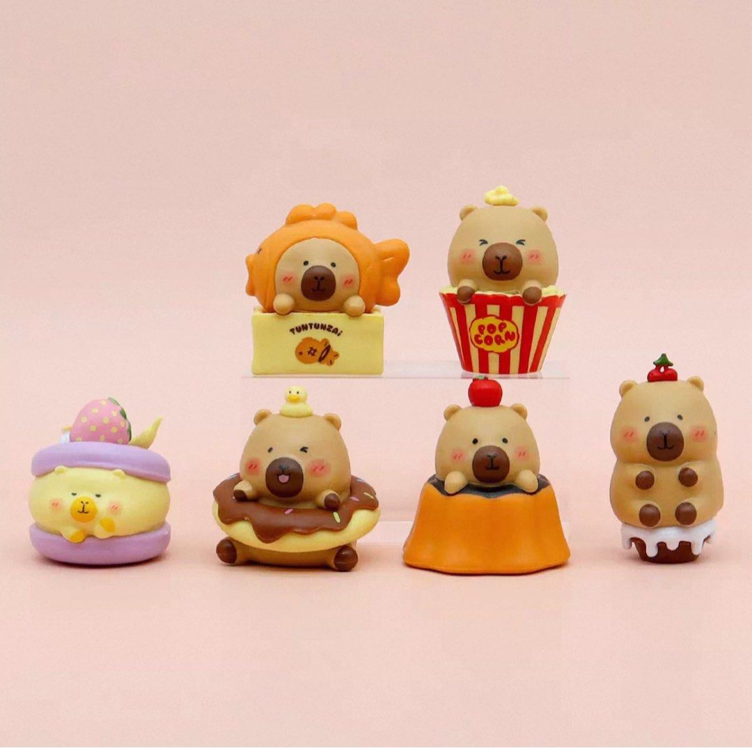 Yummy Capybara Bakery Surprise Capsule Ball Toy - Adorable Tuntunzai ...