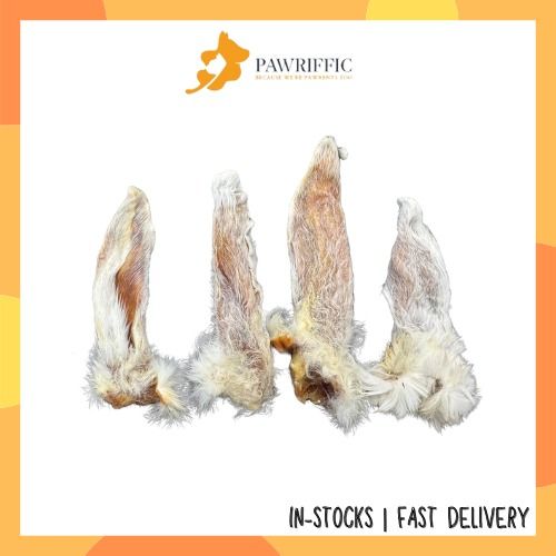 100g Dehydrated Rabbit Ear Dog Treats | Natural Dewormers, Pet Supplies ...