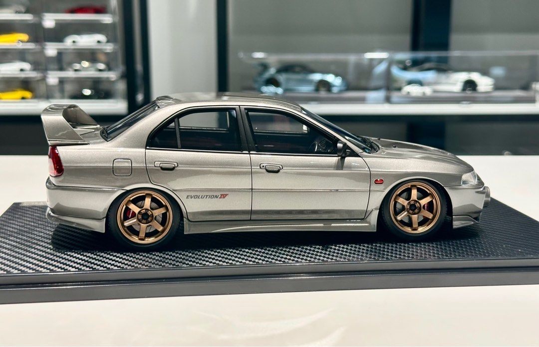 1/18 Ignition Model Mitsubishi Evolution 4 (CN9A) Gun Metallic, Hobbies ...