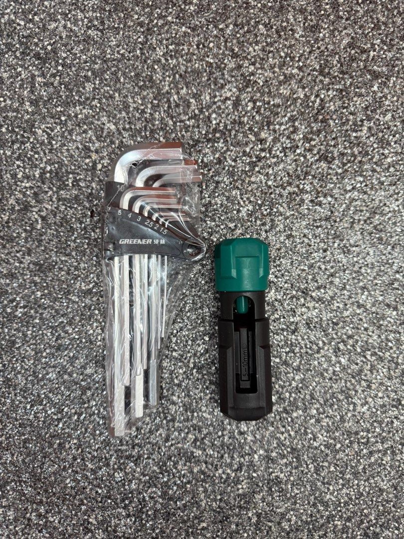 9Pc Long Allen Key Set - 1.5mm - 10mm, Furniture & Home Living, Home ...